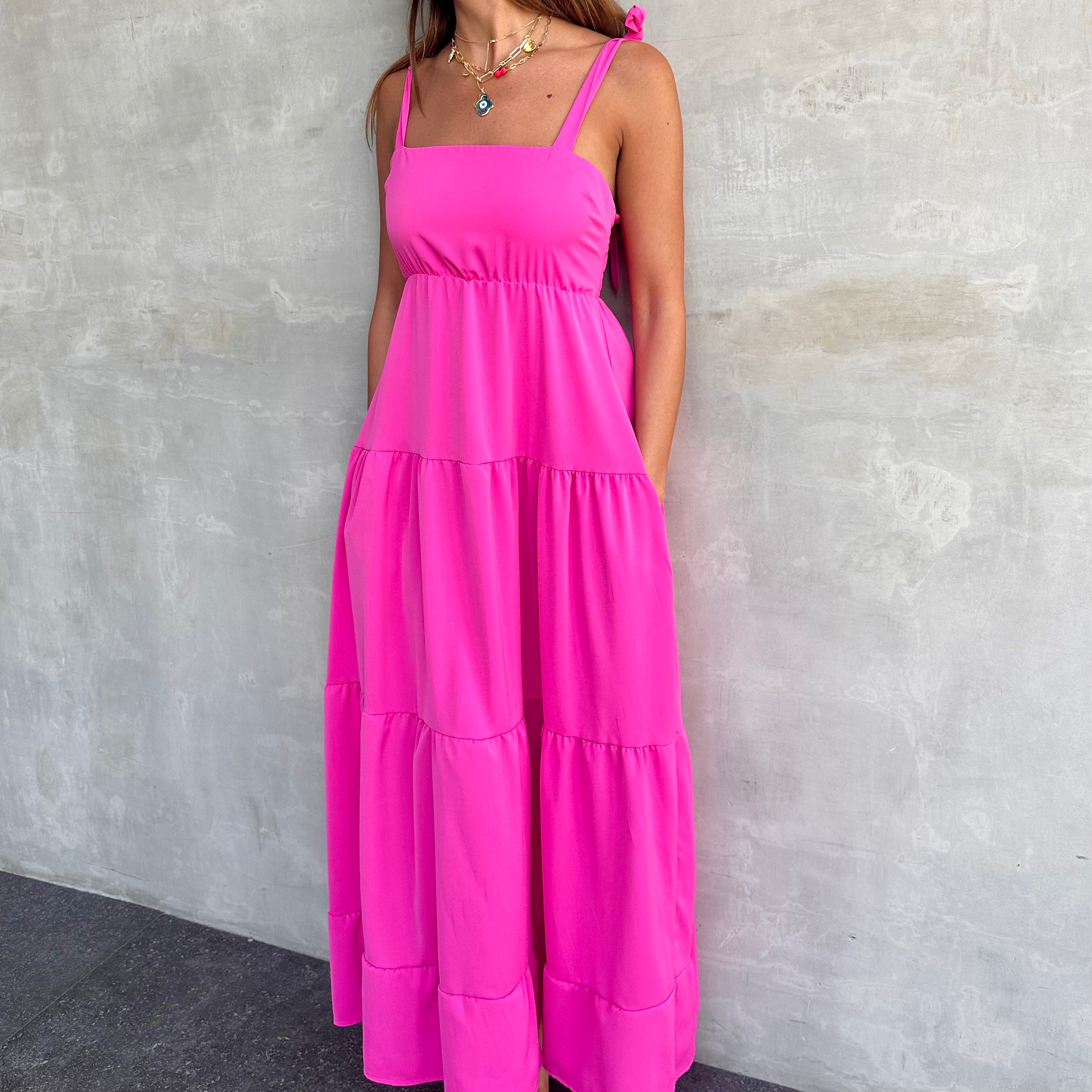Magenta Marvel Maxi Dress 🩷 – Pristine